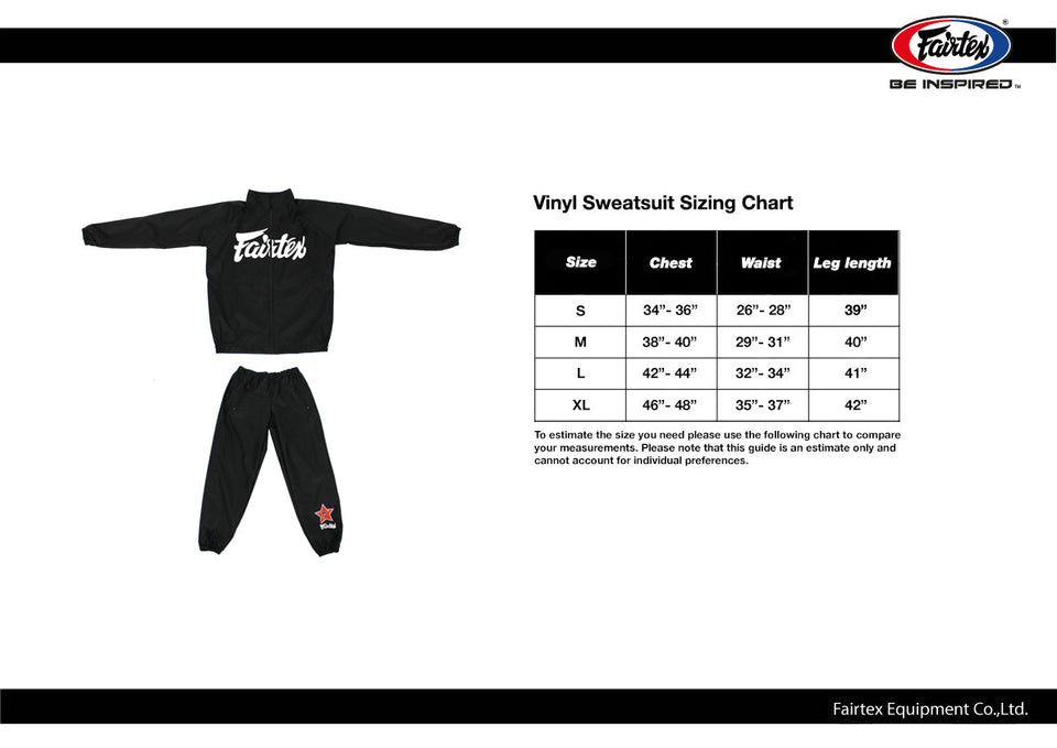 Vinyl Sweat Suit – VS2 - Fairtex Global
